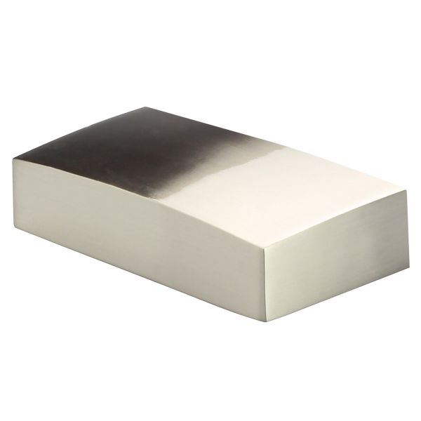 Forge Brushed Nickel Flat Cap 82mm Half - Stair Parts Online