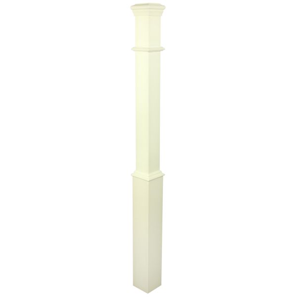 White Primed Box Newel Post - Stair Parts Online