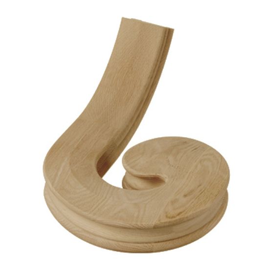 Richard Burbidge Classic Oak Right-Hand Volute - Stair Parts Online