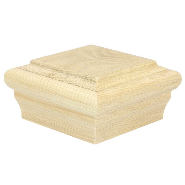 Oak Box Newel Cap 90mm - Stair Parts Online