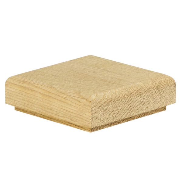 Oak Shadow Newel Cap 90mm - Stair Parts Online