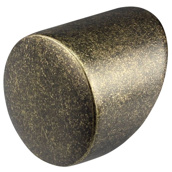 Forge Antique Brass Handrail End Cap - 54mm Diameter - Pair