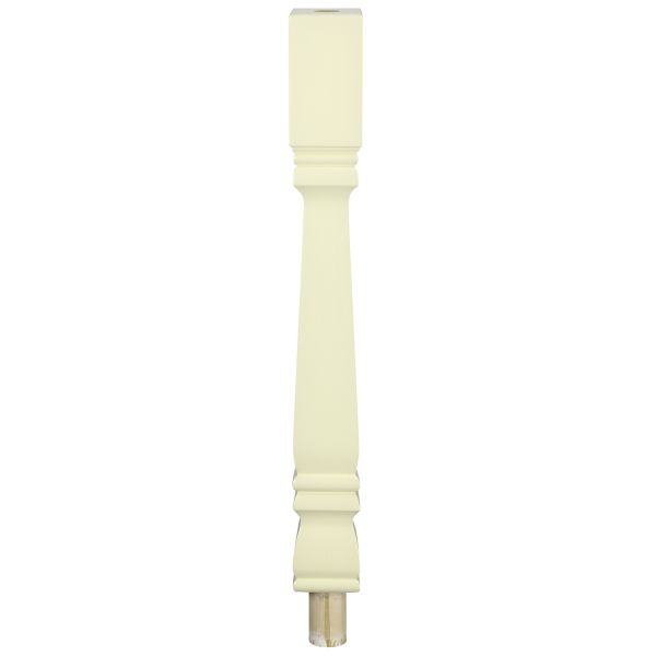 White Primed Provincial Newel Post - Stair Parts Online