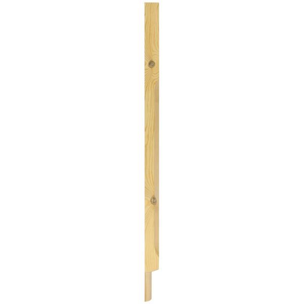 Pine Stop Chamfered Pegged Newel Post Half 82mm - Stair Parts Online